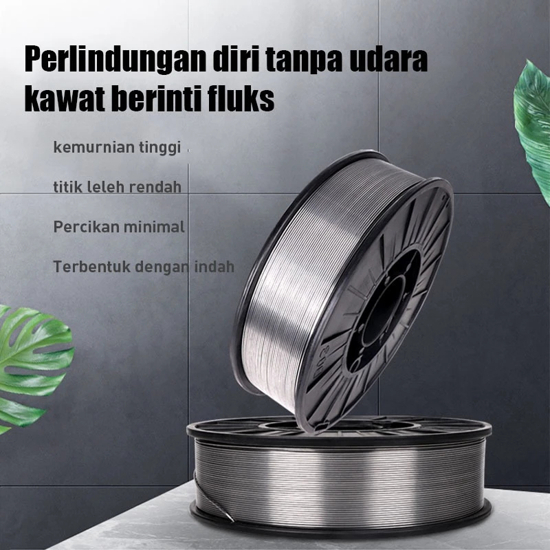 Jual Kawat Las Flux Core Wire Gasless Kawat Las Mig 1 Kg Full Ukuran 0.8MM | Shopee Indonesia