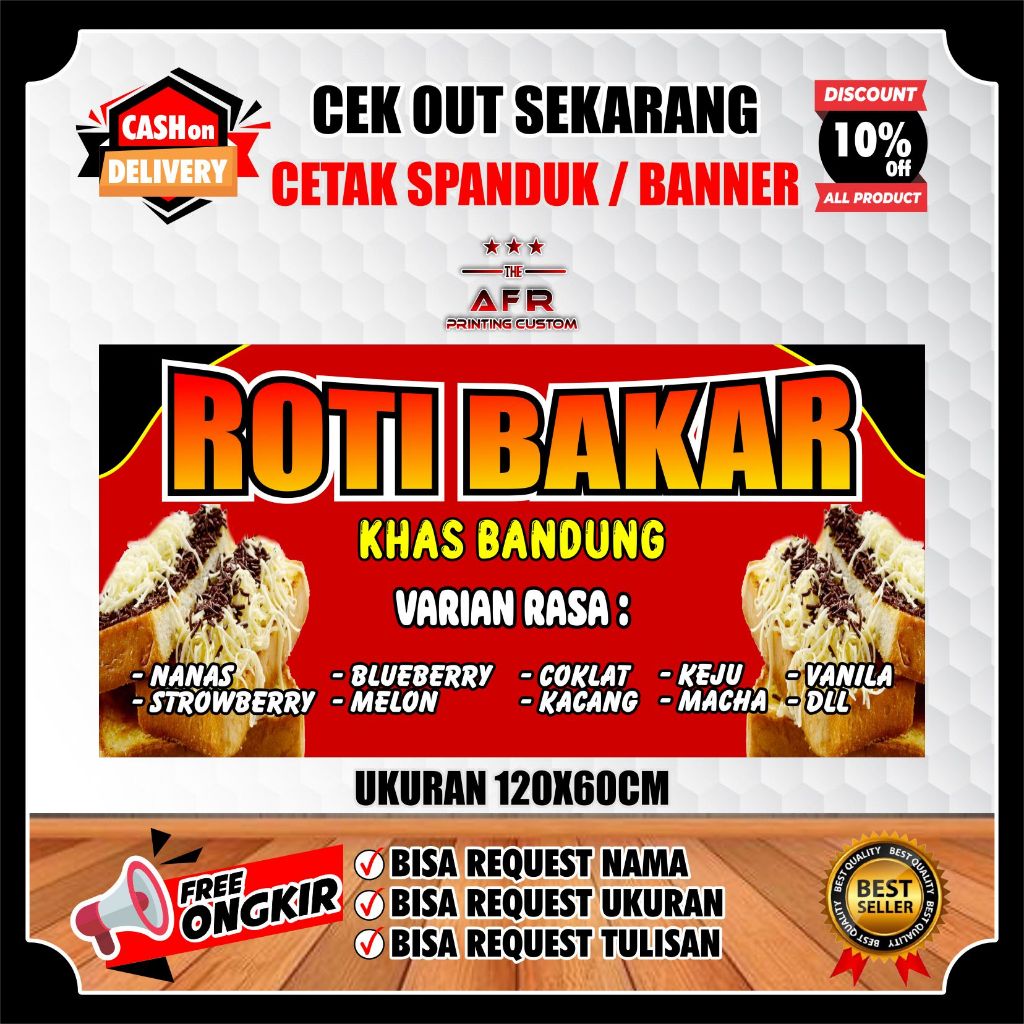 Jual SPANDUK BANNER JUALAN ROTI BAKAR | BANNER JUALAN JAJAN KEKINIAN ...