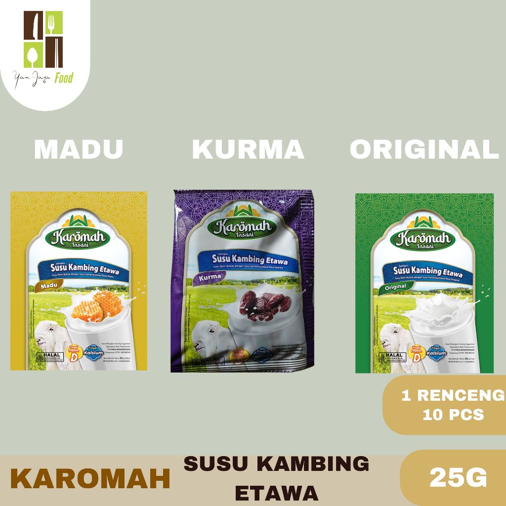 Jual Susu Kambing Etawa / Karomah Insani / Susu Instan / Madu / Original / Kurma 20g / 1 Renceng ...