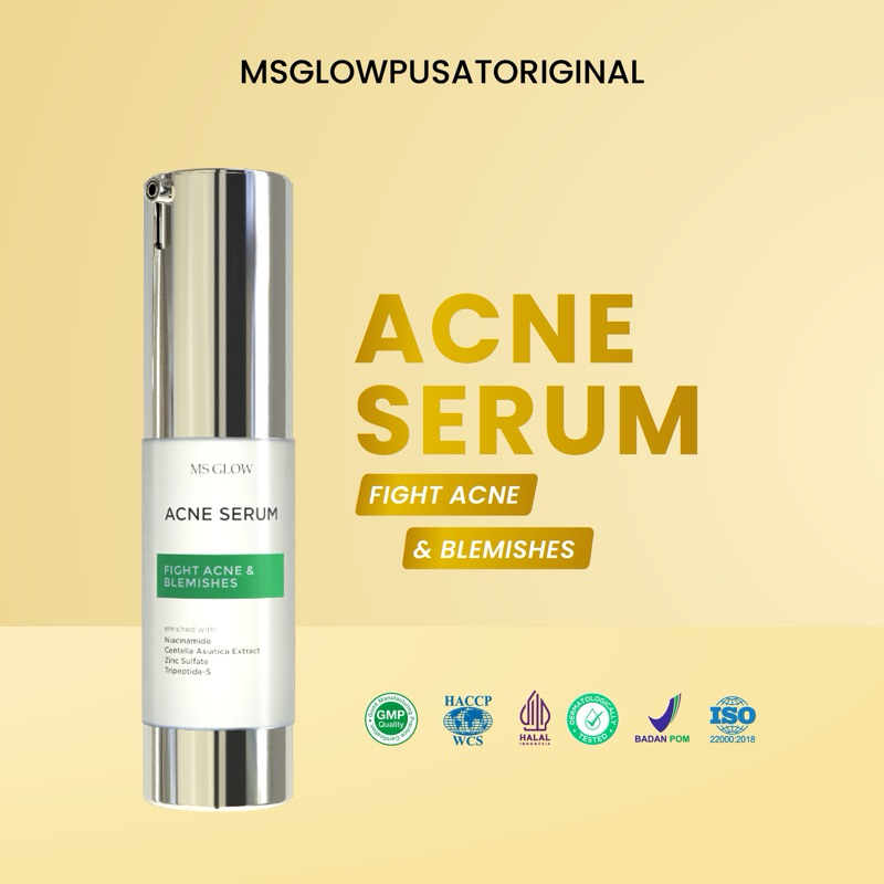 Jual MS GLOW - ACNE SERUM - 15 ML - ORIGINAL 100% BPOM | Shopee Indonesia