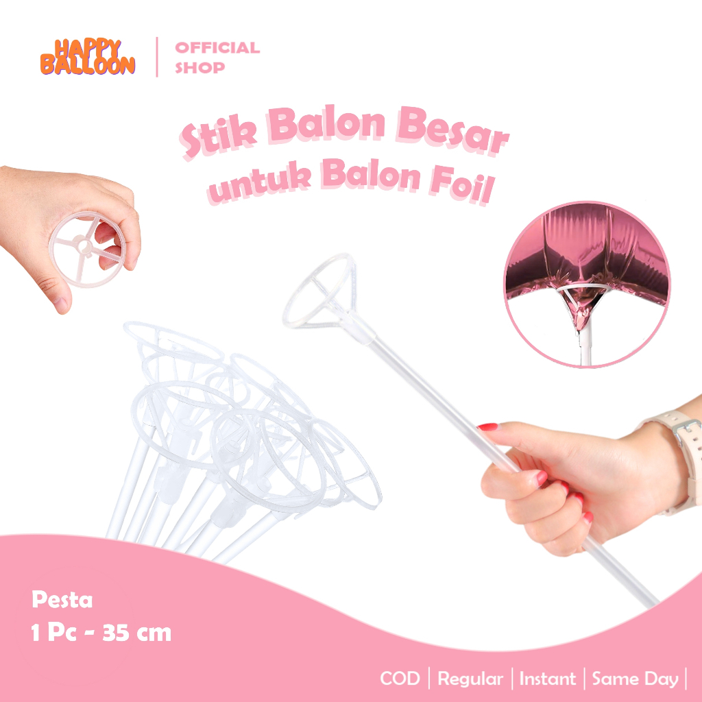 Jual HappyBalloon Stik Balon Besar | Shopee Indonesia