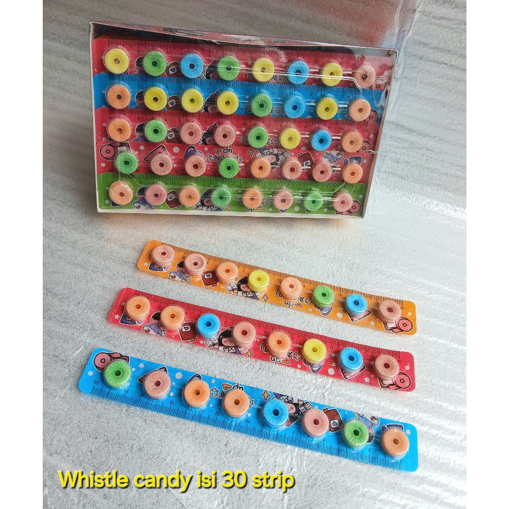 Jual Permen Peluit/Whistle Candy/Permen Penggaris isi 30 strip | Shopee ...