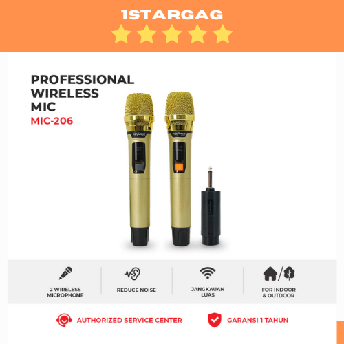Jual Advance MIC-206 Duet Microphone Wireless UHF Garansi Resmi ...