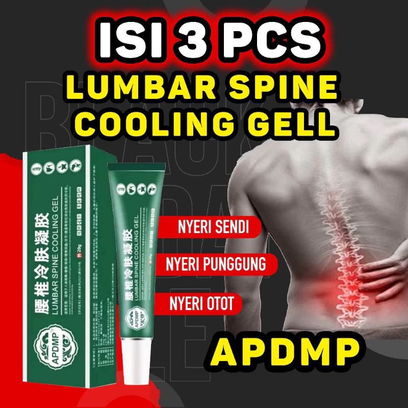 Jual PAKET 3PCS LUMBAR SPINE COOLING GEL APDMP ASLI ORIGINAL LUMBAR ...