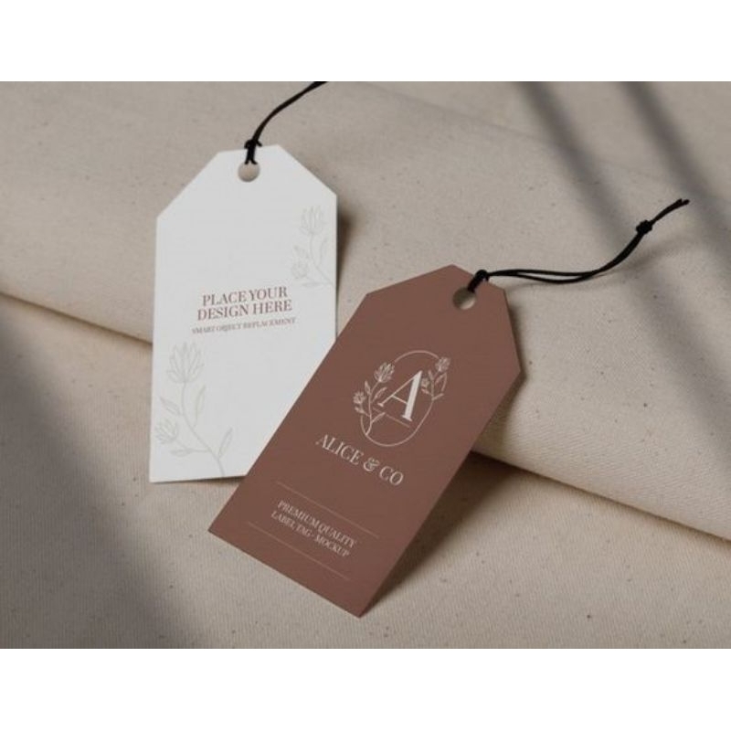 Jual hangtag ukuran dan design free | Shopee Indonesia