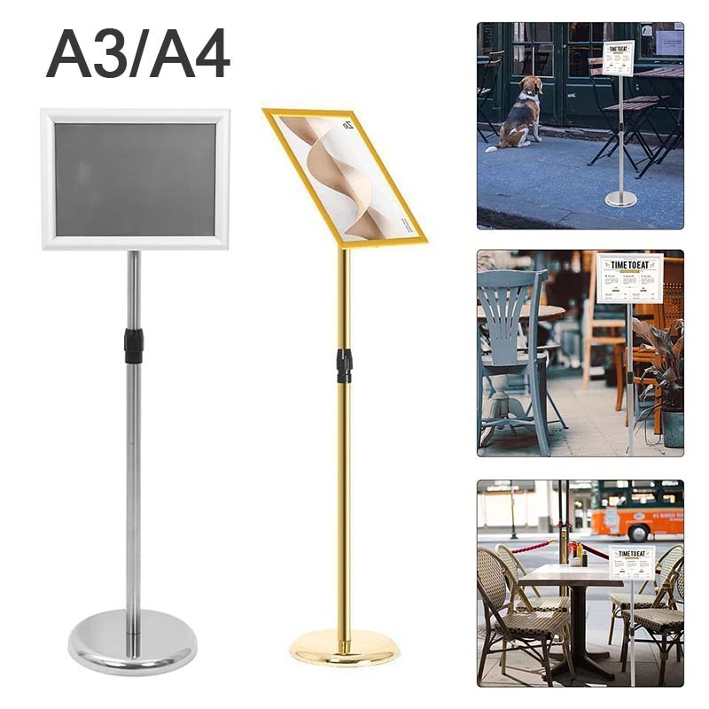 Jual A3/A4 Standing Sign Frame Floor Stand Display Poster Display Harga ...