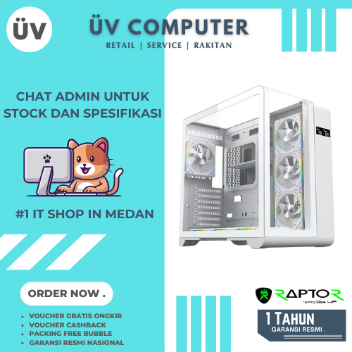 Jual Casing PC Komputer 3PowerUp Raptor Glass Temp | Mid Tower | Micro ...