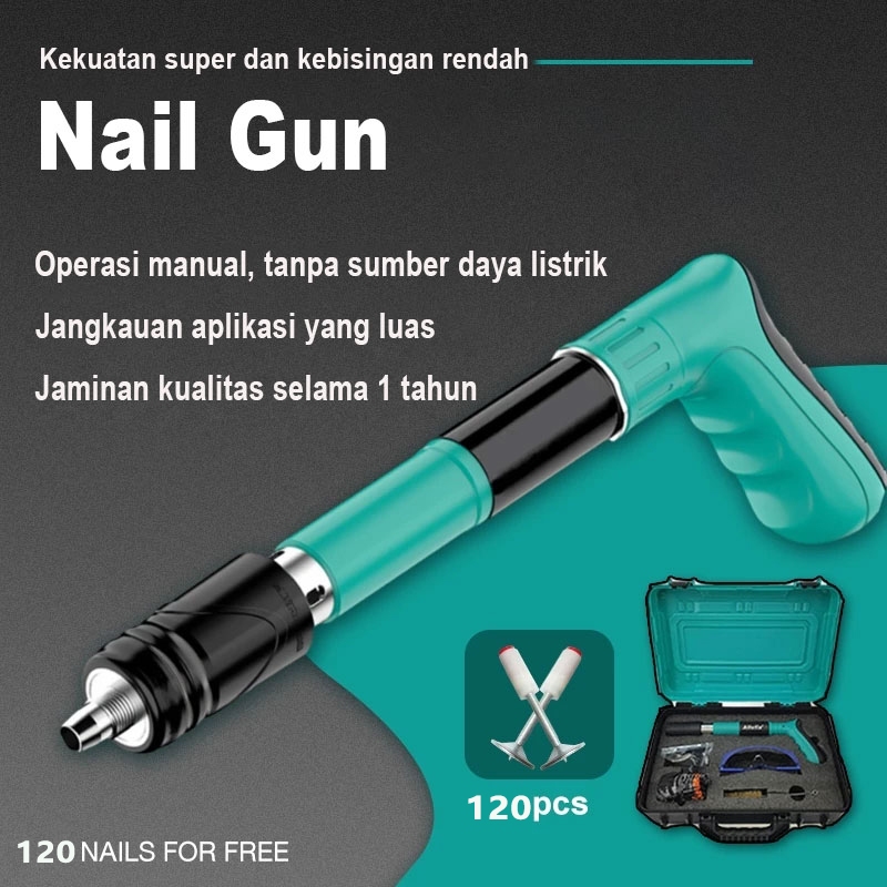 Jual Paku Tembak Beton Pistol Paku / Pistol Pengencang / Mesin Paku ...