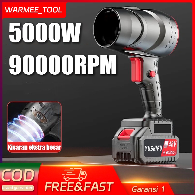 Jual WARMEE Blower Mini 90000RPM 5000W blower portable baterai cordless ...