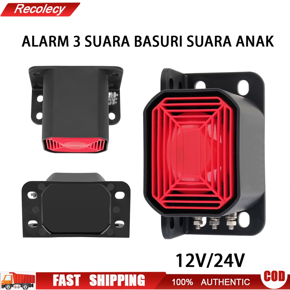 Jual NEW Alarm 3 Suara /klakson mobil 12 volt suara besar/Awas Mundur ...