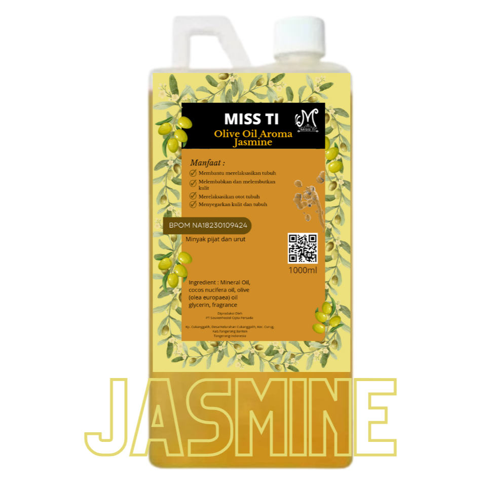 Jual Jasmine - Message Oil Zaitun Minyak pijat gosok urut 1 Liter BPOM MURNI | Shopee Indonesia