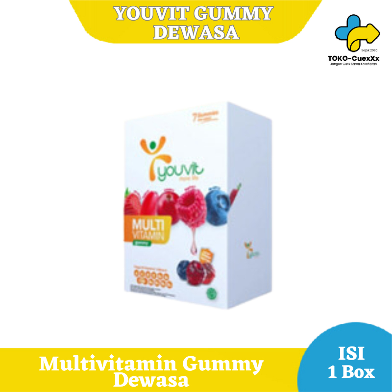 Jual Youvit Multivitamin For Adult Sachet - Multivitamin Gummy Dewasa Rasa Mix Berry | Shopee ...