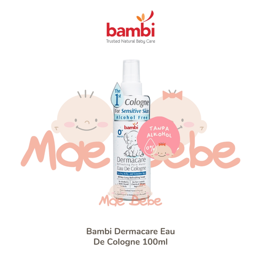 Jual Bambi Dermacare Refreshing Pure Water Eau De Cologne Parfum Kulit ...