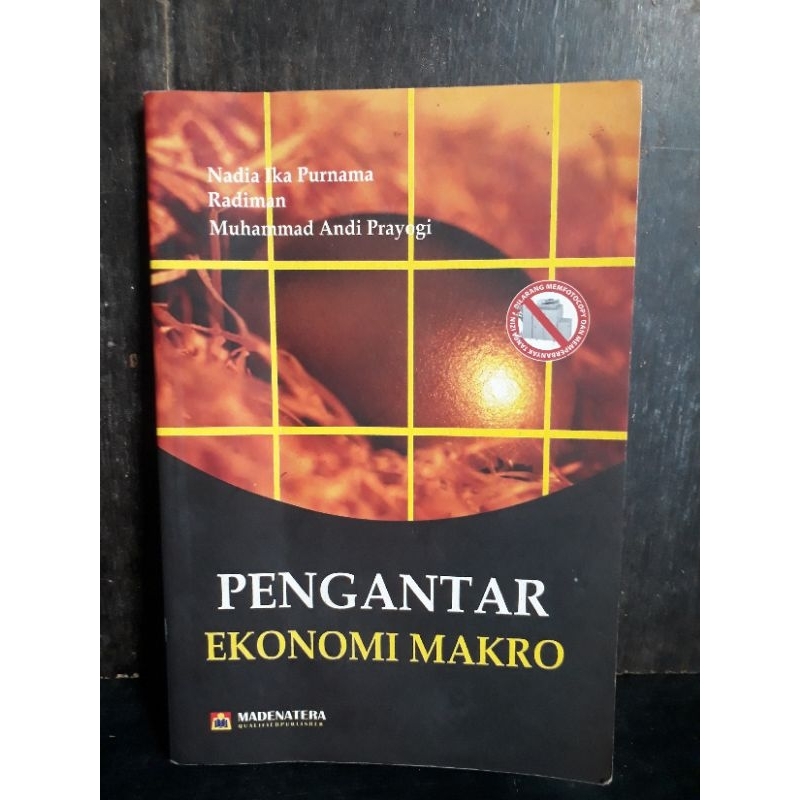 Jual BUKU PENGANTAR EKONOMI MAKRO MADENATERA | Shopee Indonesia