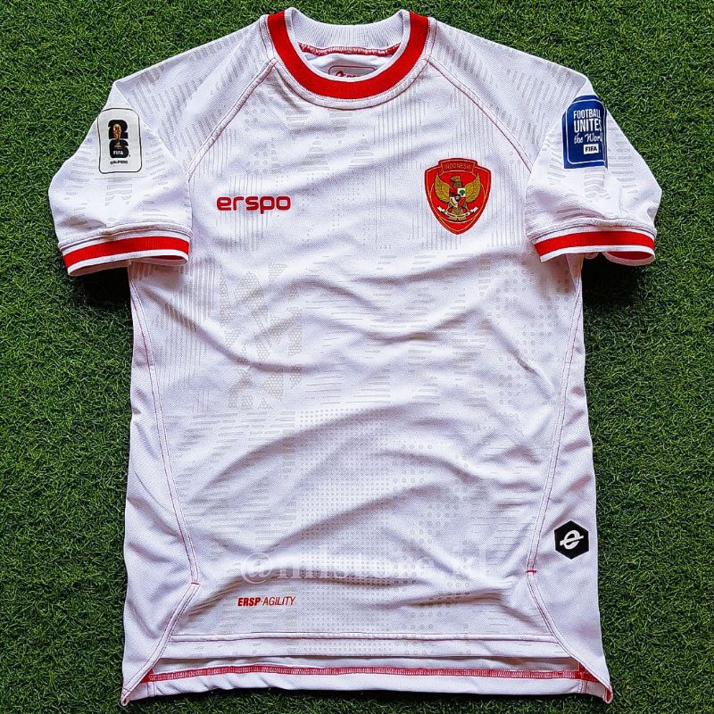 Jual Jersey Timnas Indonesia 2024 Away Jersey Timnas Fullpatch Piala Dunia | Shopee Indonesia