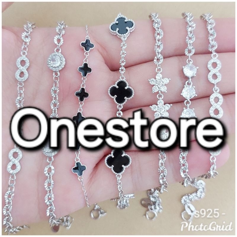 Jual LENGKAP _ONESTORE_SILVER925 /GELANG PERAK 925 ASLI LAPIS MAS PUTIH GELANG WANITA /GELANG ...