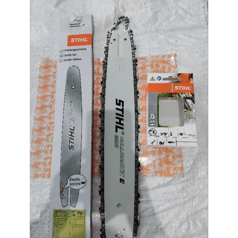 Jual Paket Combo STIHL Guide Bar 16inch + Rantai 16inch Chainsaw STIHL ORIGIN | Shopee Indonesia