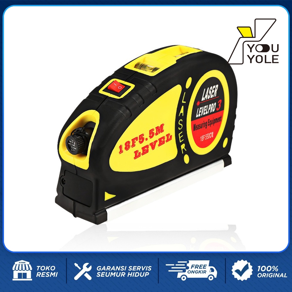 Jual Waterpas laser inframerah multiguna dengan titik silang level ...