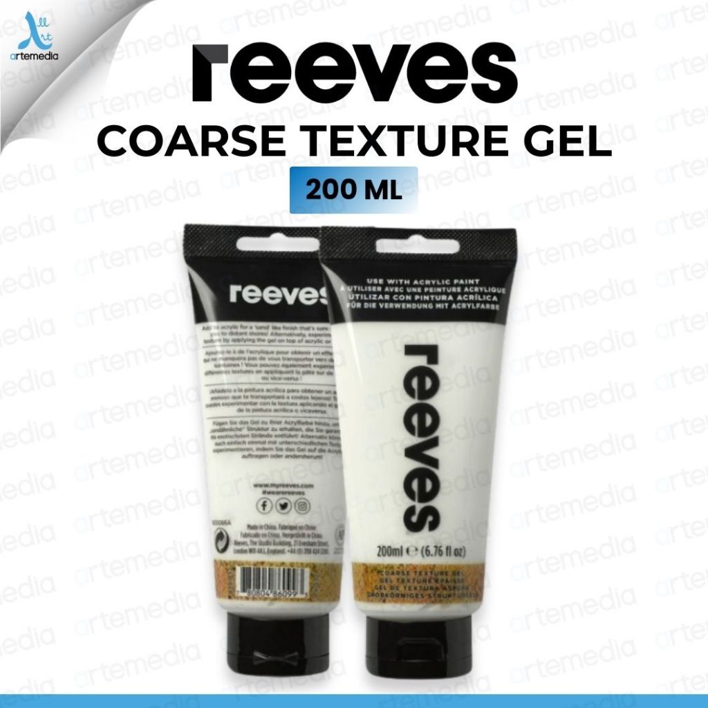 Jual Reeves Coarse Texture Gel Acrylic Medium 200ml I Gel Tekstur Kasar untuk Cat Akrilik ...