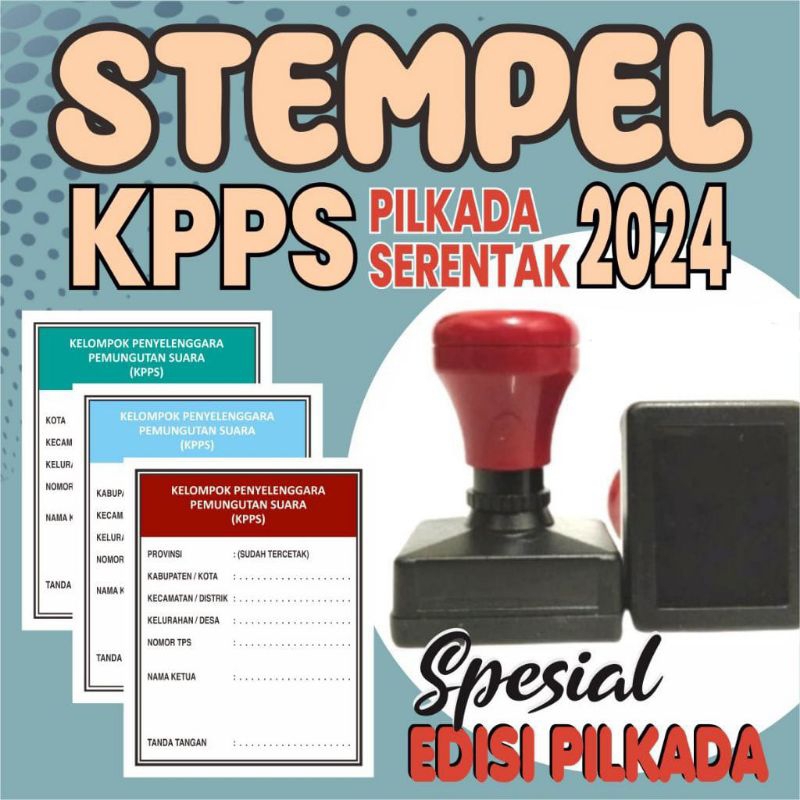 Jual Stempel KPPS / Stempel Pilkada / Stempel Warna KPPS | Shopee Indonesia