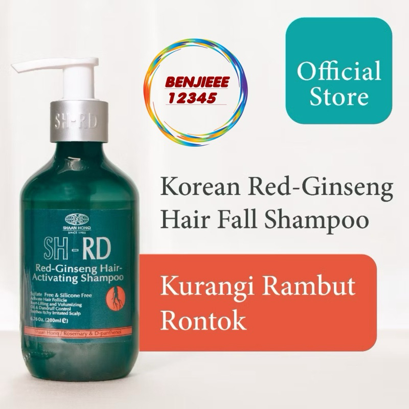 Jual SHRD Red Ginseng Hair Fall Shampoo shampoo rambut rontok tipis ...