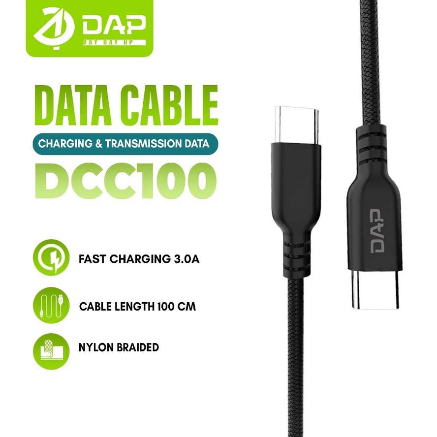 Jual DAP DCC100 C TO C 65W EMBOSSED MOLDING DATA CABLE PVC HIGH PRESION ...