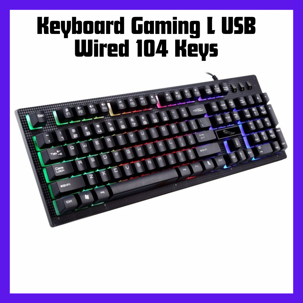 Jual Leopard G20 Keyboard Gaming LED RGB Mechanical Feel USB Wired 104 ...