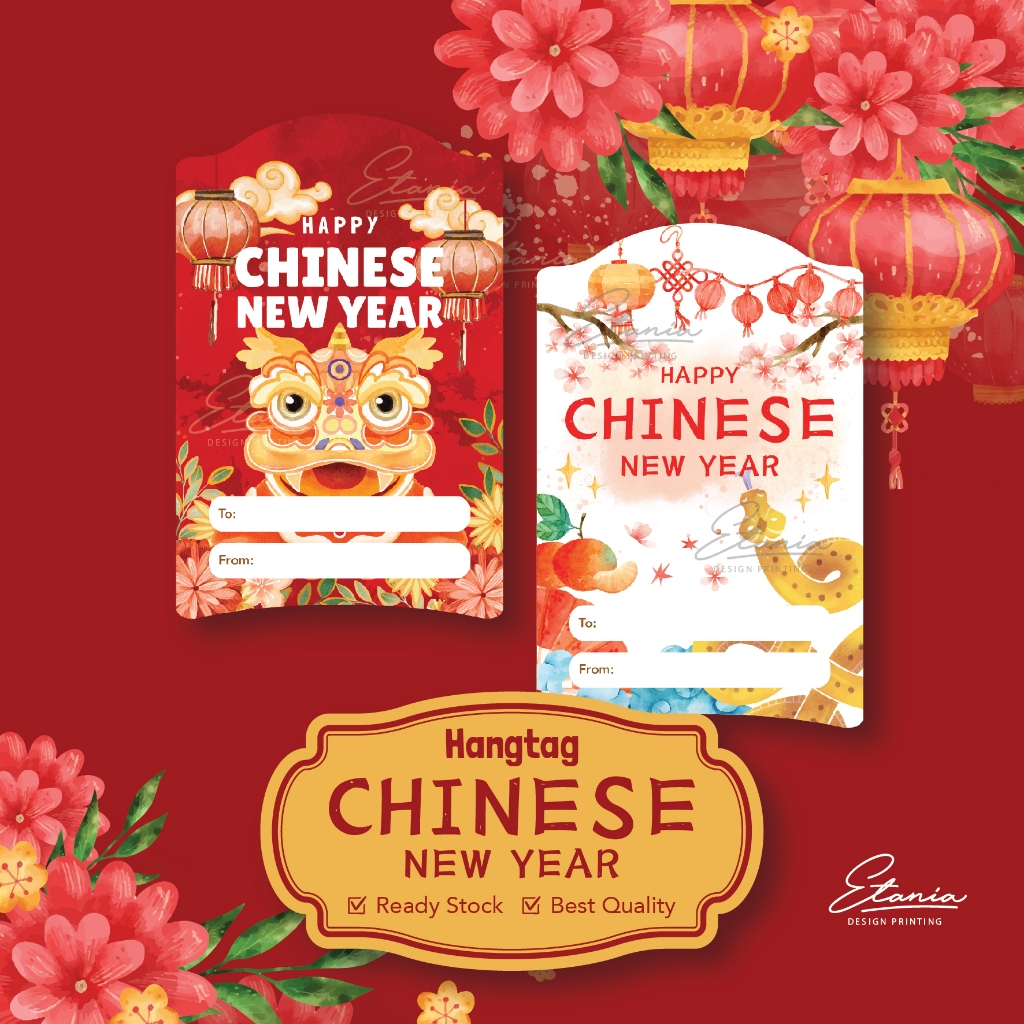 Jual hang tag imlek hangtag chinese new year cny tahun baru | Shopee Indonesia