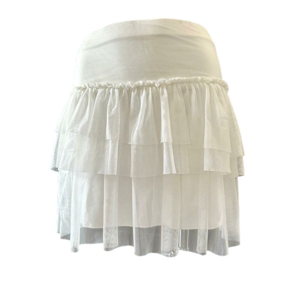 Jual BNWT Osmose Tiered Coquette Ruffled Mini Skirt | Ruffles rampel ...
