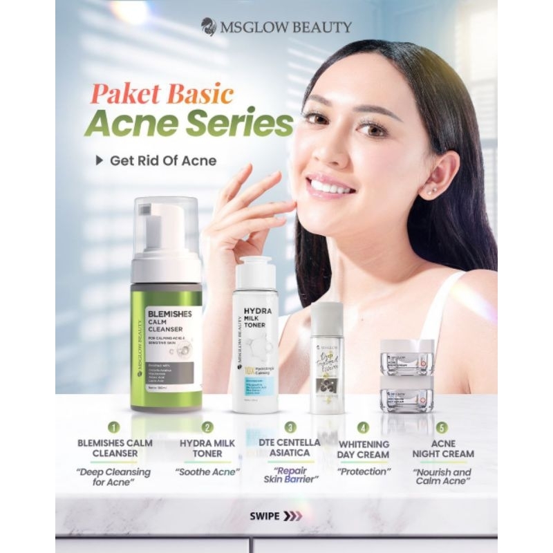 Jual Ms Glow Paket basic Acne series ( kemasan baru) | Shopee Indonesia