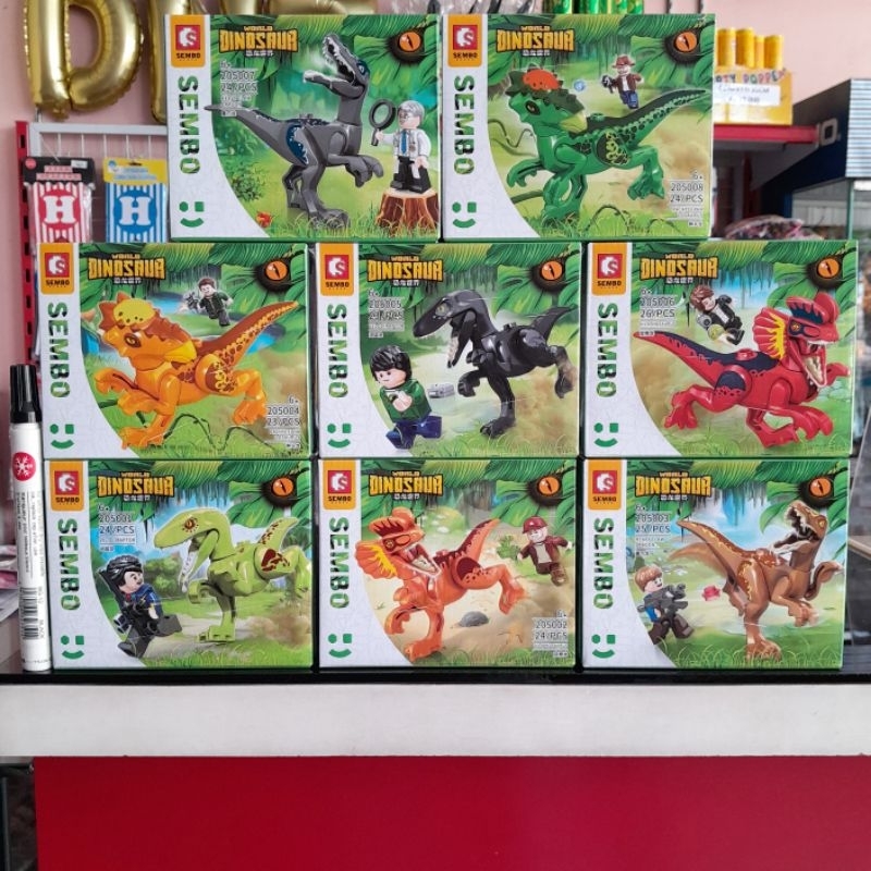 Jual Mainan SEMBO Building Blocks World Dinosaur Dinosaurus Dino Trex ...