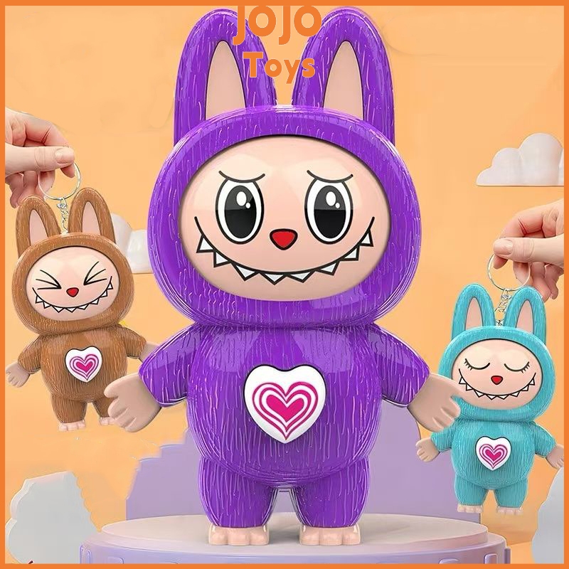 Jual JOJO Boneka labubu mainan rotasi lucu mengubah emoji dengan ...