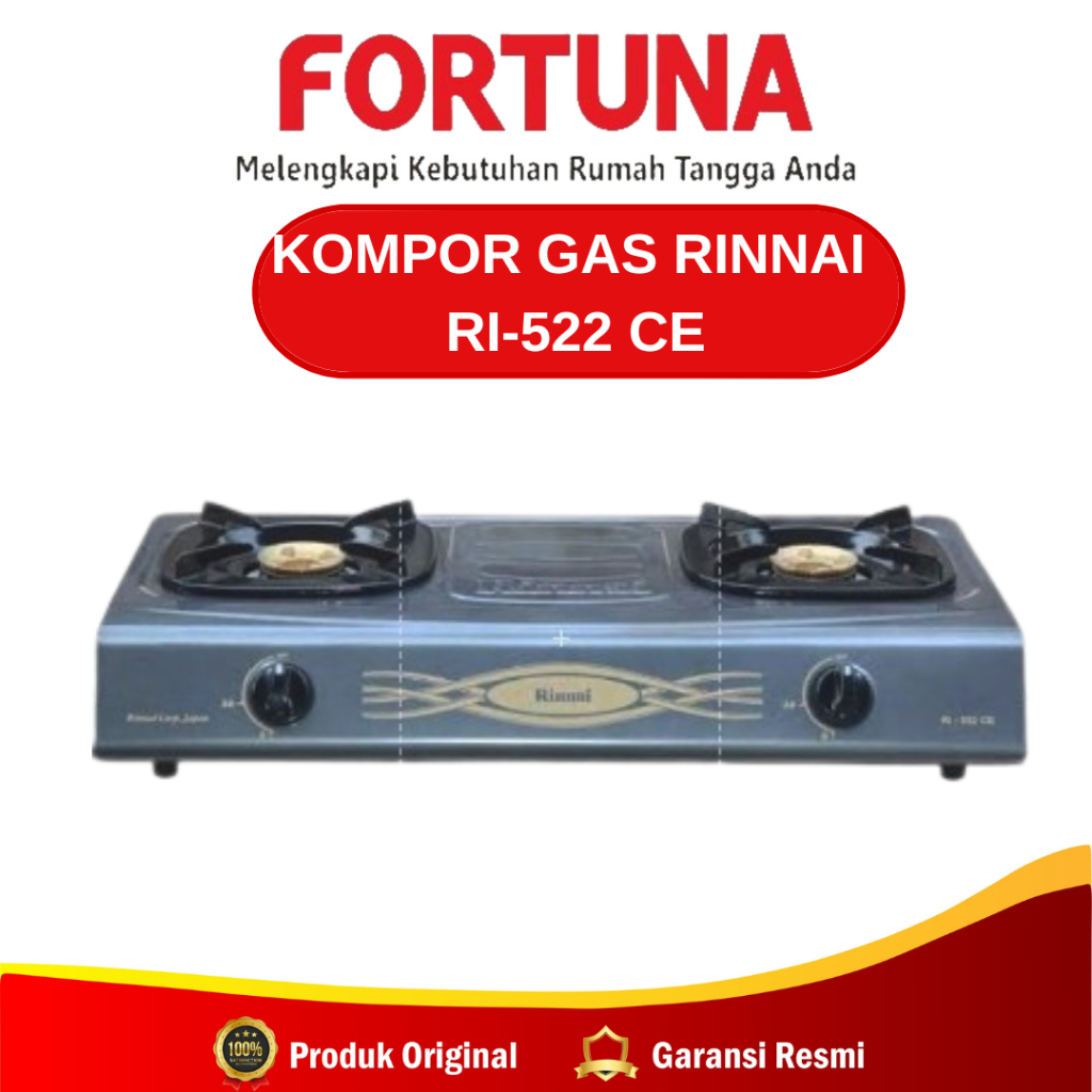 Jual Kompor Gas Rinnai RI-522 CE / Kompor RI-522CE / Kompor Gas 2 ...