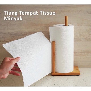 Jual Wooden rool tisue/Tempat tisu gulung/tiang tisu roll kayu pinus ...