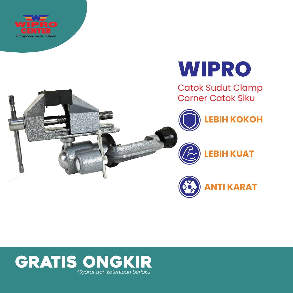 Jual WIPRO Catok Sudut Clamp Corner Catok Siku Ragum Sudut Jepit Sudut ...