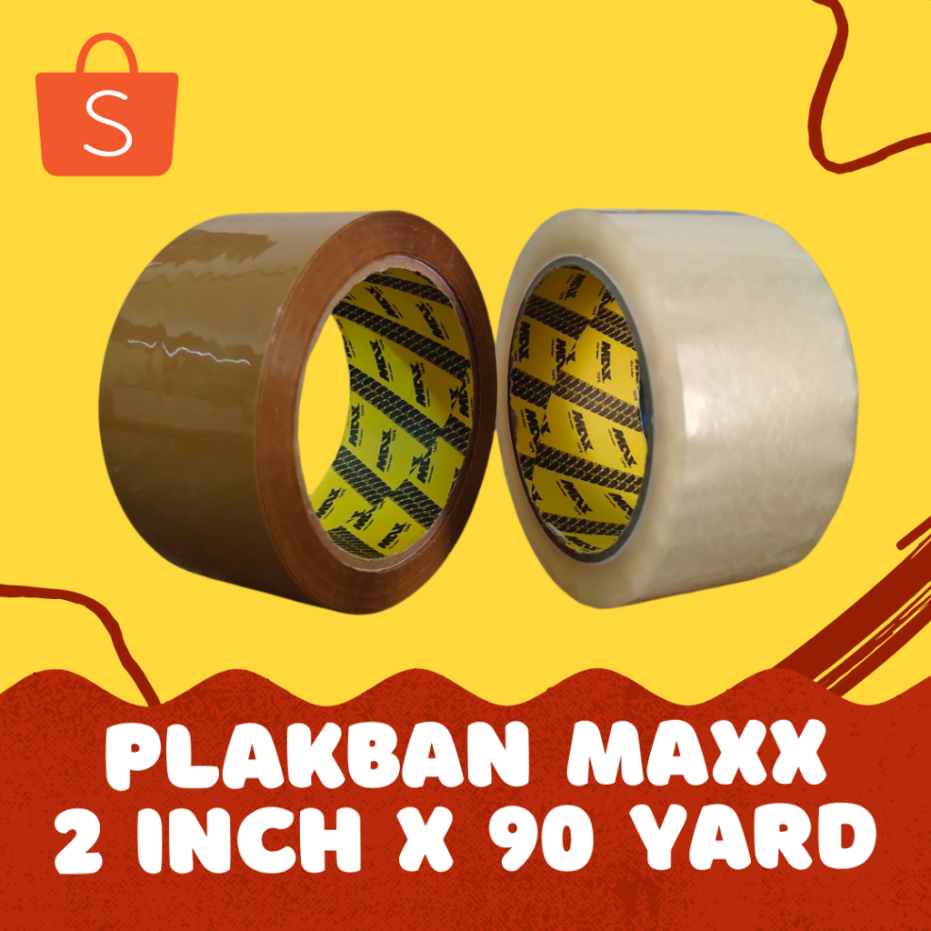 Jual Lakban OPP Max 2 Inch Bening, Cokelat, Merah (Jangan Dibanting ...