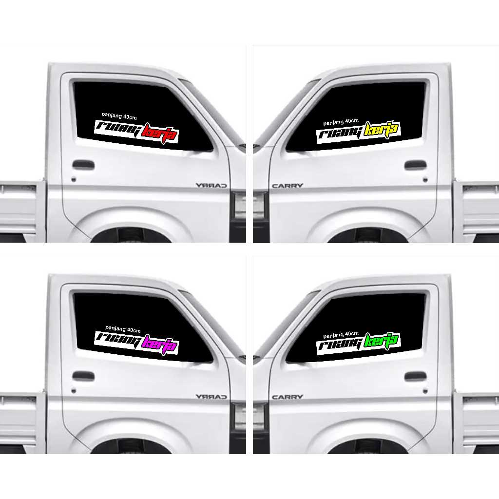 Jual 0571 cutting sticker kaca samping pick up truk fuso bus bisa odong ...
