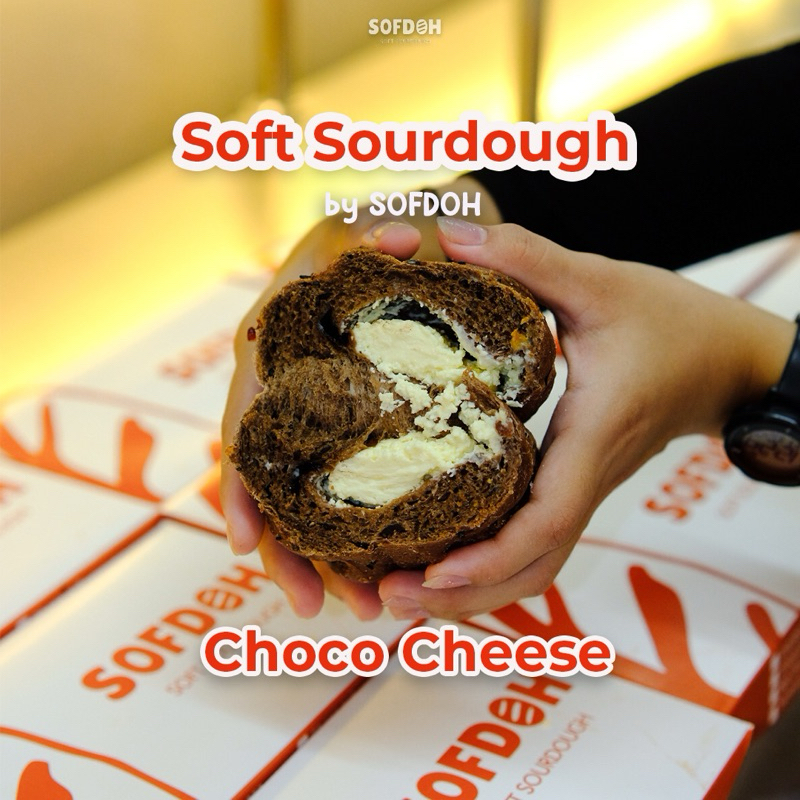 Jual Soft Sourdough Choco-Cheese by SOFDOH. Less gluten, egg free ...