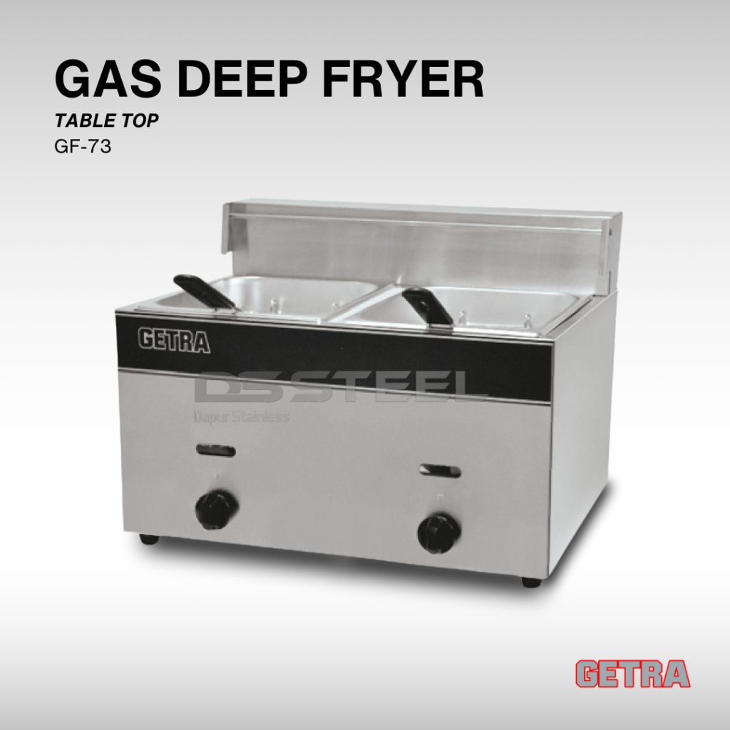 Jual GETRA Gas Deep Fryer 2 Basket GF-73 / Penggorengan Kentang, Nugget ...