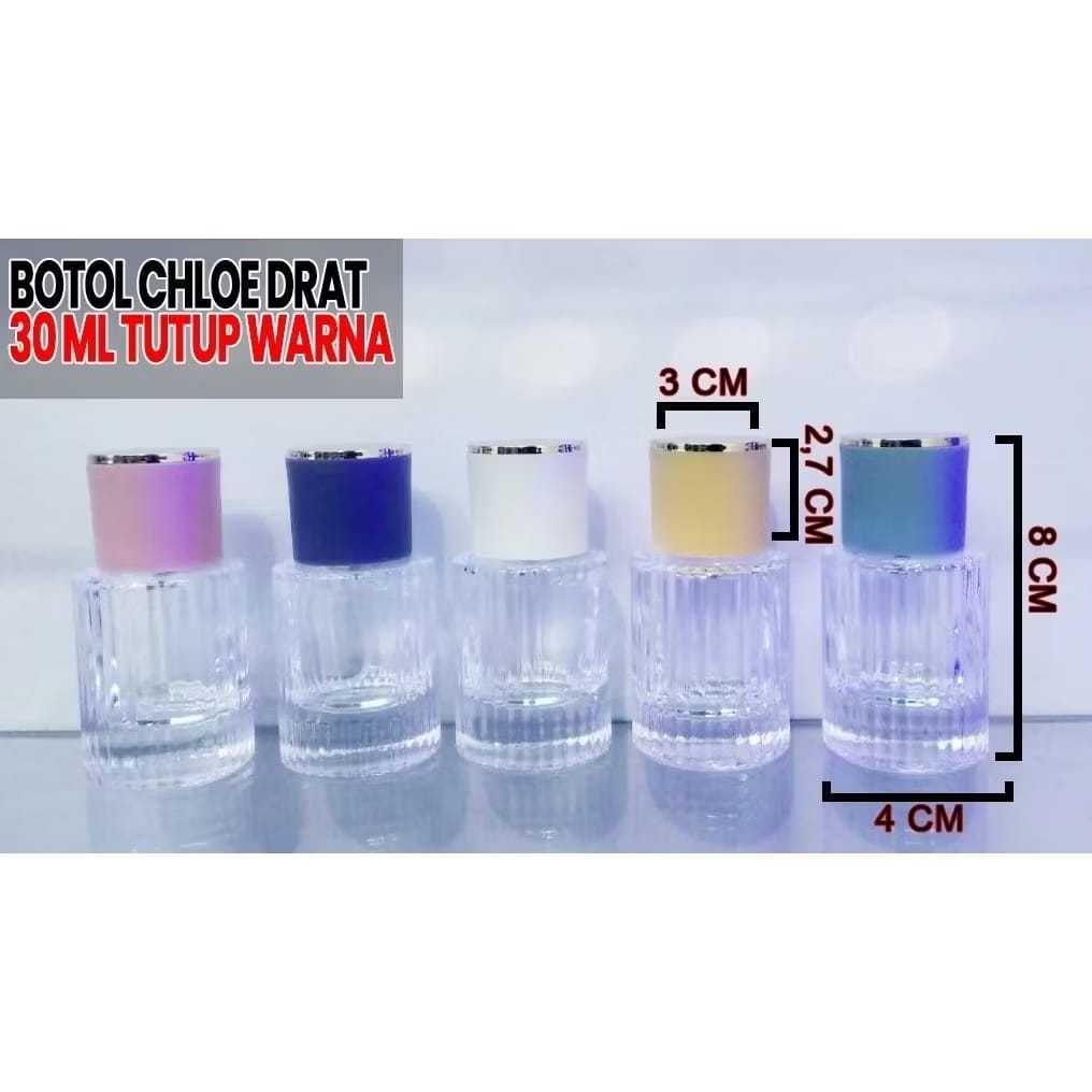 Jual 12pcs/Lusinan Botol spray Drat 30ml Tutup Warna/Botol Isi Ulang ...