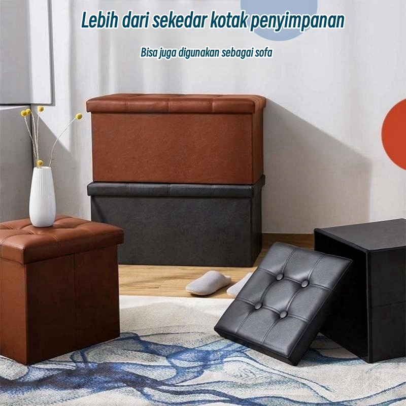 Jual Storage Box Bisa dilipat Bangku Kursi Penyimpanan Barang Bangku ...