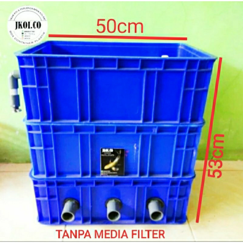 Jual TRICKLE BOX FILTER KOLAM IKAN KOI MEDIUM 3SUSUN TANPA MEDIA (BOX ...