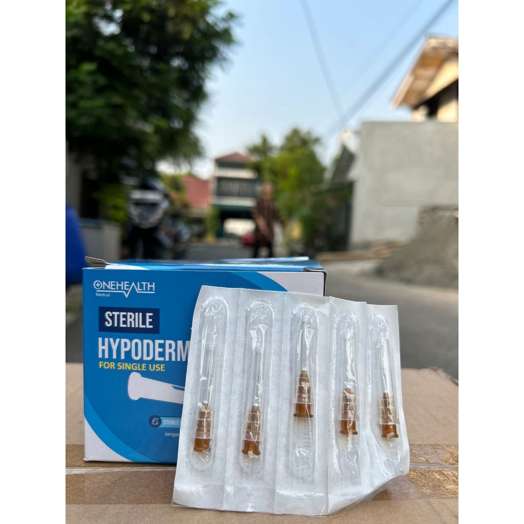 Jual Jarum Disposable Needle Onehealth Hypodermic 18G 23G 24G 25G 26G ...