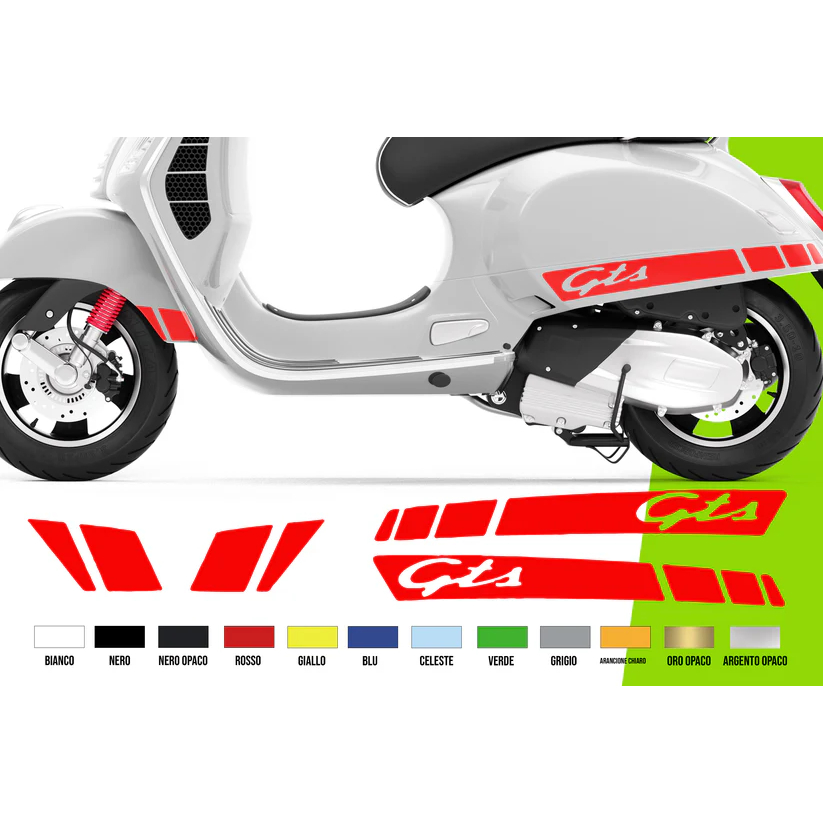 Jual Sticker Kit Adesivi Stiker Vespa GTS 300 250 125 Super Sport ...
