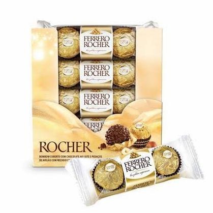 Jual Ferrero Rocher T3 Cokelat isi 3pcs 37gr | Shopee Indonesia