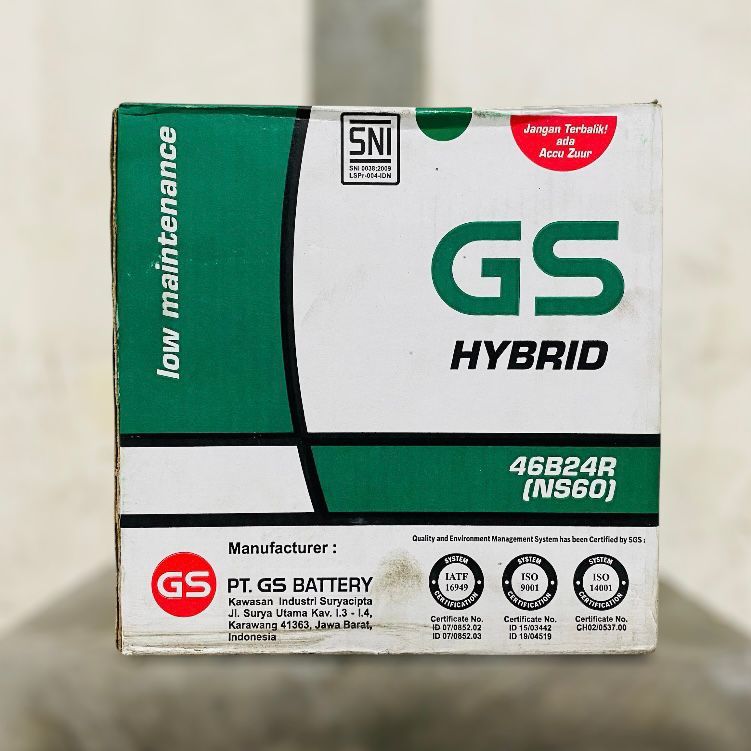 Jual Aki Mobil GS Hybrid NS60 46B24R 45Ah Avanza Xenia Rush Terios Kuda Hilux Katana Taruna APV ...