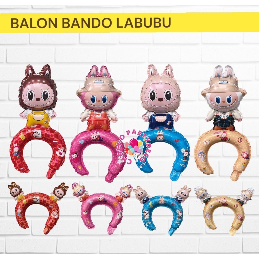 Jual Balon Bando LABUBU / Balon Foil Labubu | Shopee Indonesia