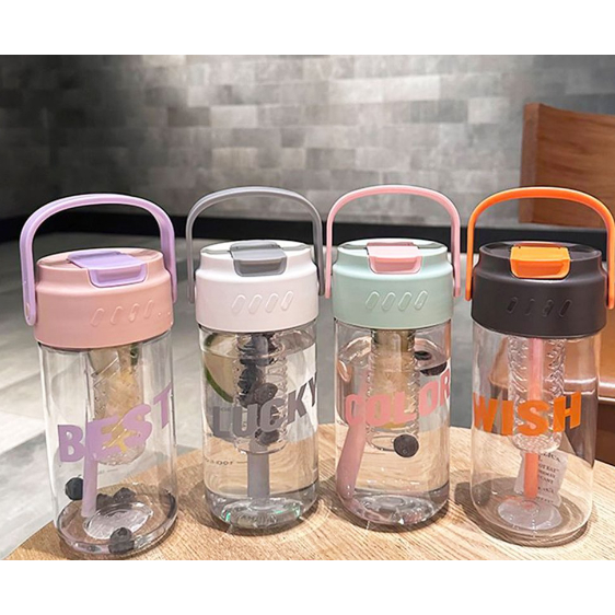 Jual Botol Minum 800ML Transparan Infused Water Bottle Botol Minum Anak ...