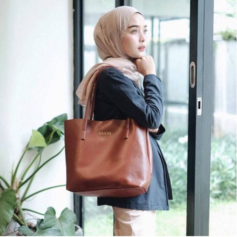 Jual Micha Bag Totebag Wanita Kulit PU Hitam | Shopee Indonesia