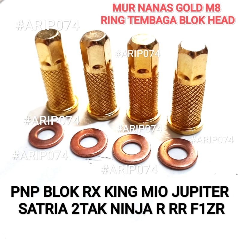 Jual MUR NANAS DAN RING TEMBAGA BLOK HEAD M8 MUR 12 BLOK HEAD F1ZR ...